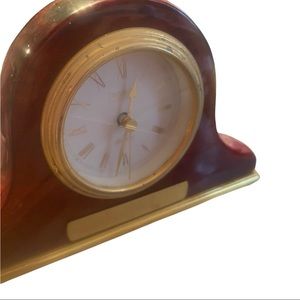 Danbury | Other | Danbury Clock Co Mahogany Quartz Wood Mantle Shelf ...